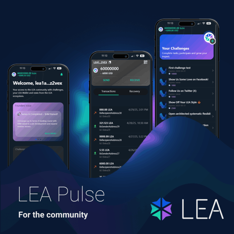 LEA Pulse Alpha Onboarding App | Join the LEA Blockchain Early